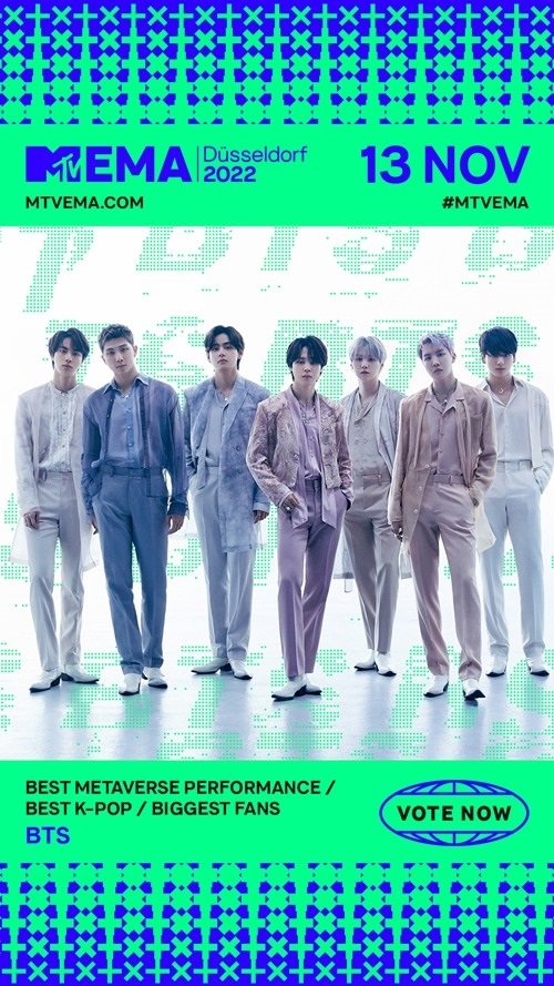 「BTS」、ヨーロッパ最大の音楽授賞式「2022 MTV EMA」3部門にノミネート | K-POP、韓国エンタメニュース、取材レポートならコレポ！