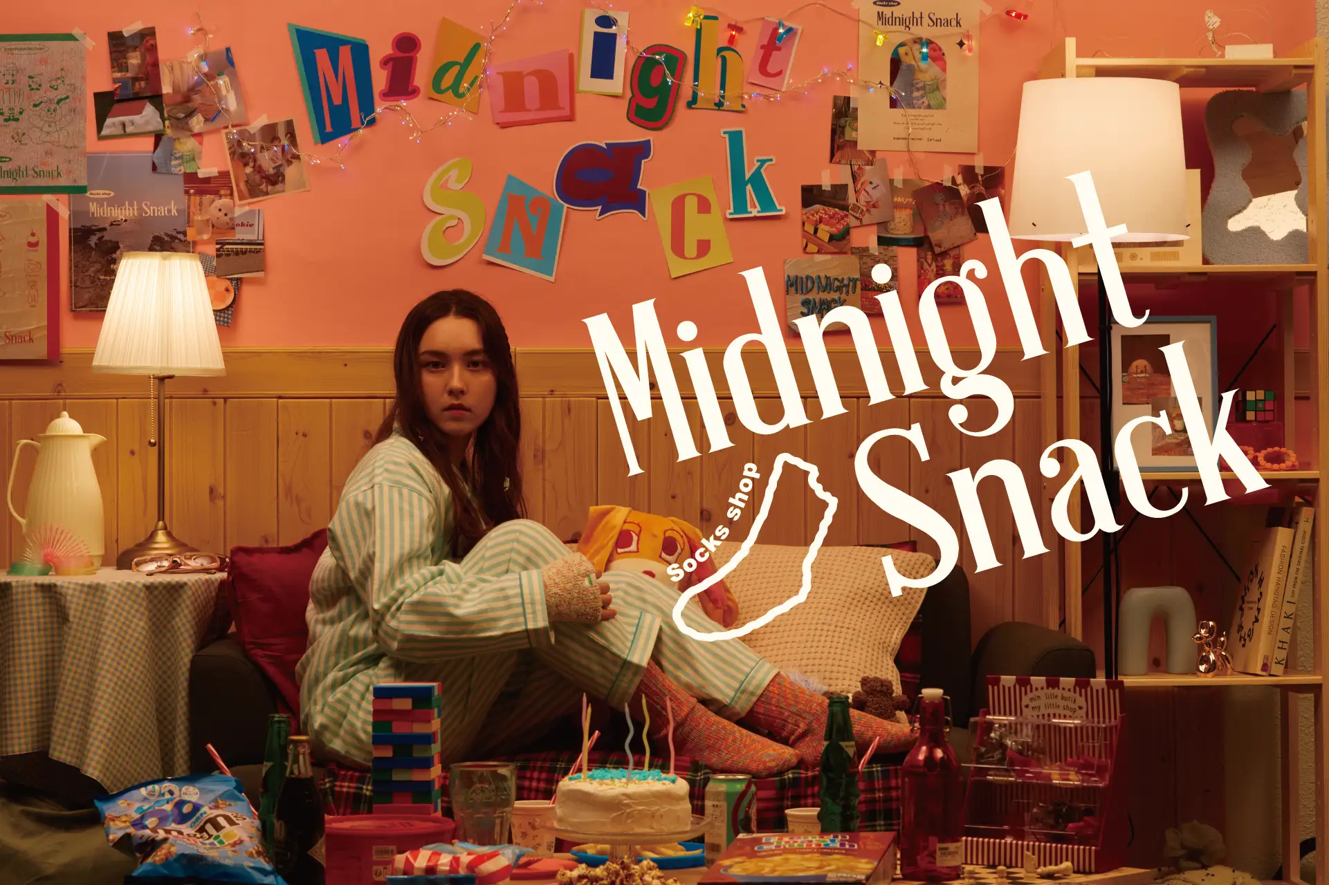 【情報】こっそり楽しむ“深夜のおやつ”レトロでゆるかわな韓国テイストのルームソックスブランド「MidnightSnack」がデビュー | K-POP、韓国エンタメニュース、取材レポートならコレポ！