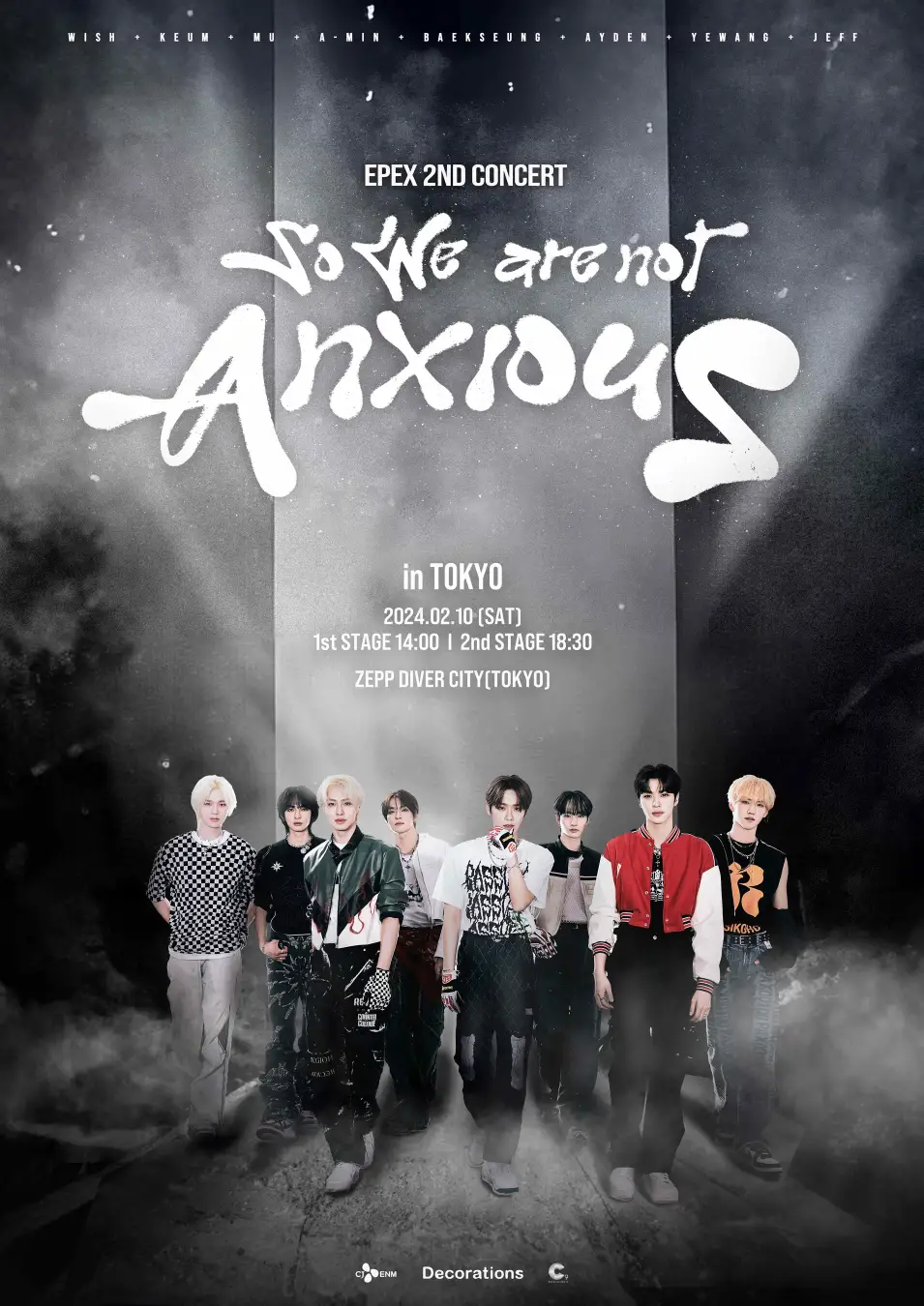 人気ボーイズグループEPEX “初”の Zepp TOUR ‼『EPEX 2ND CONCERT ＜So We are not Anxious ...