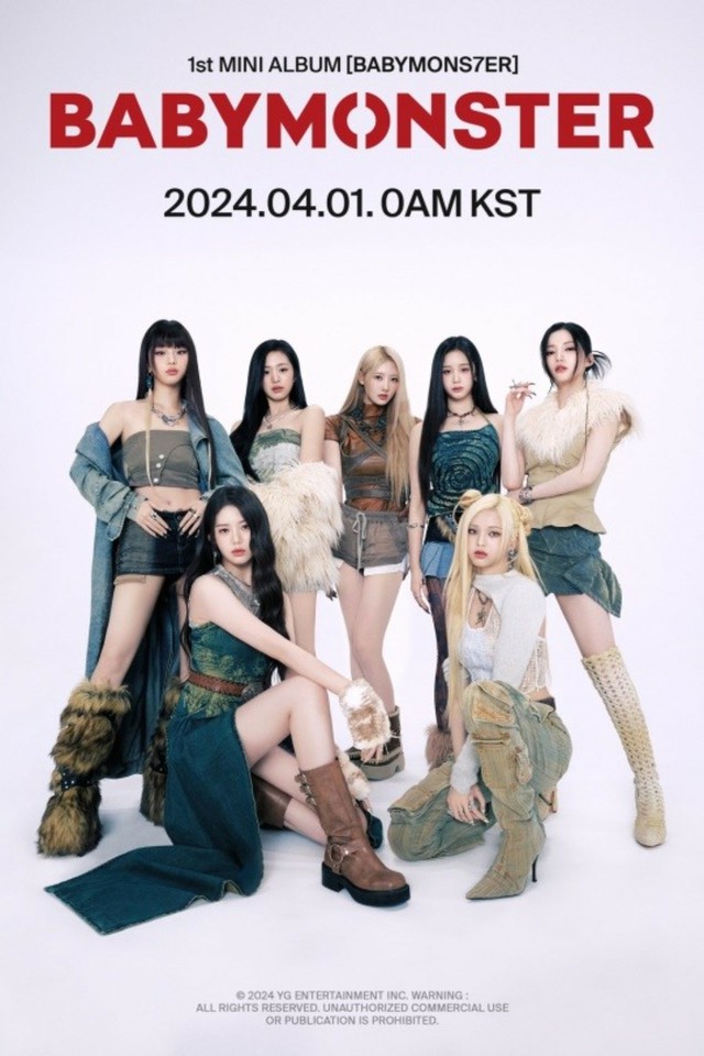 YG「BABYMONSTER」、 1stミニアルバム団体ポスター公開…7人のシナジー爆発 | K-POP、韓国エンタメニュース、取材レポートならコレポ！