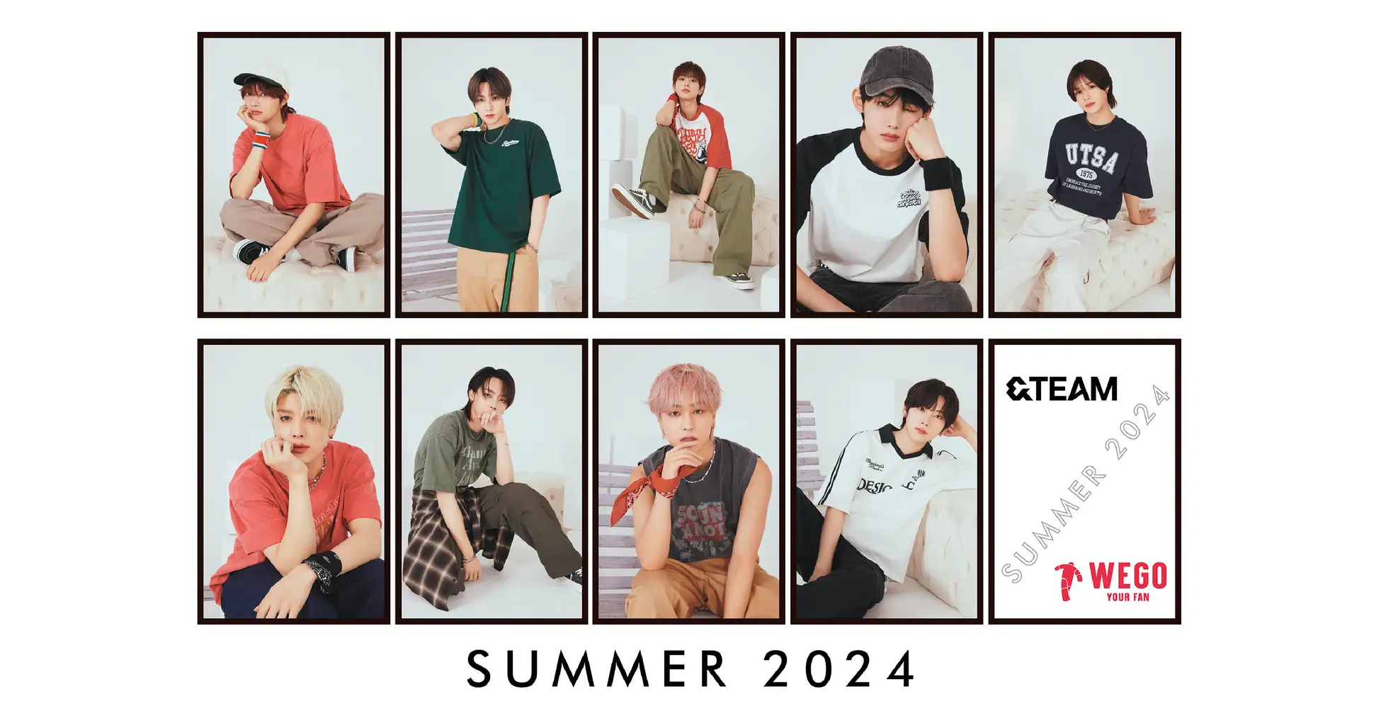 “WEGO 2024 SUMMER feat. &TEAM”大好評の&TEAMを起用した第二弾ビジュアルを公開 WEGO史上初！アーティスト単独のWEGO Magazineの発行とWEGO ...