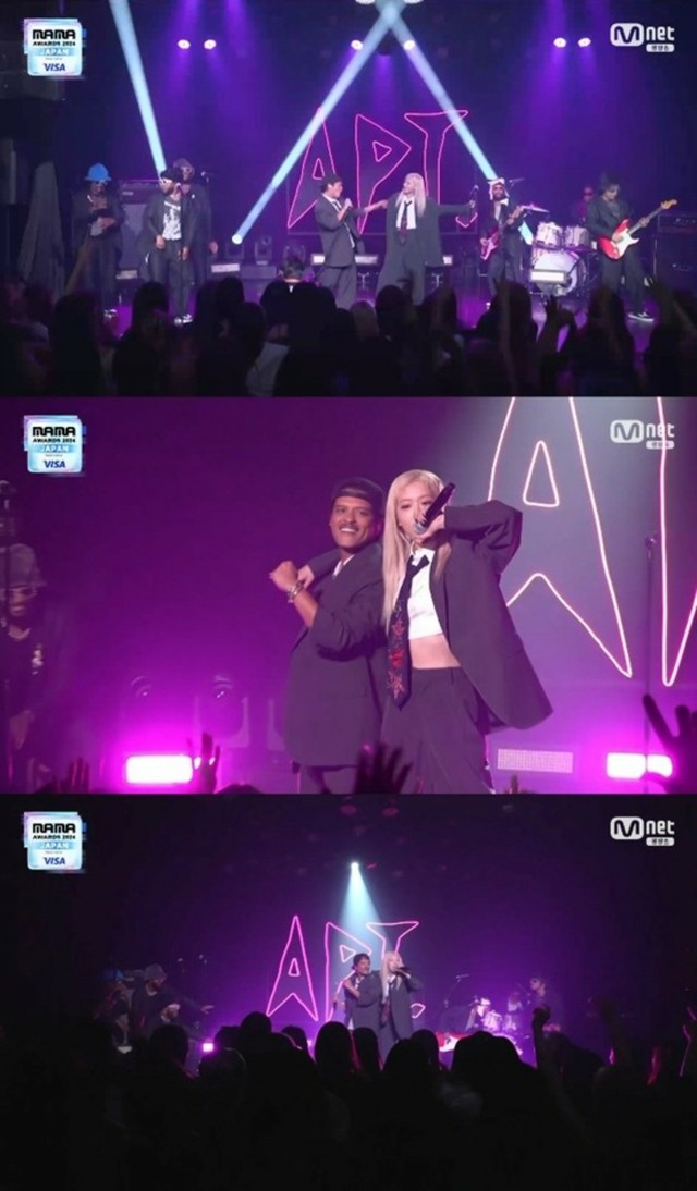 「BLACKPINK」ROSE＆ブルーノ・マーズ、「2024 MAMA」に一緒に出演…「APT.」のライブステージを初公開 | K-POP、韓国エンタメニュース、取材レポートならコレポ！